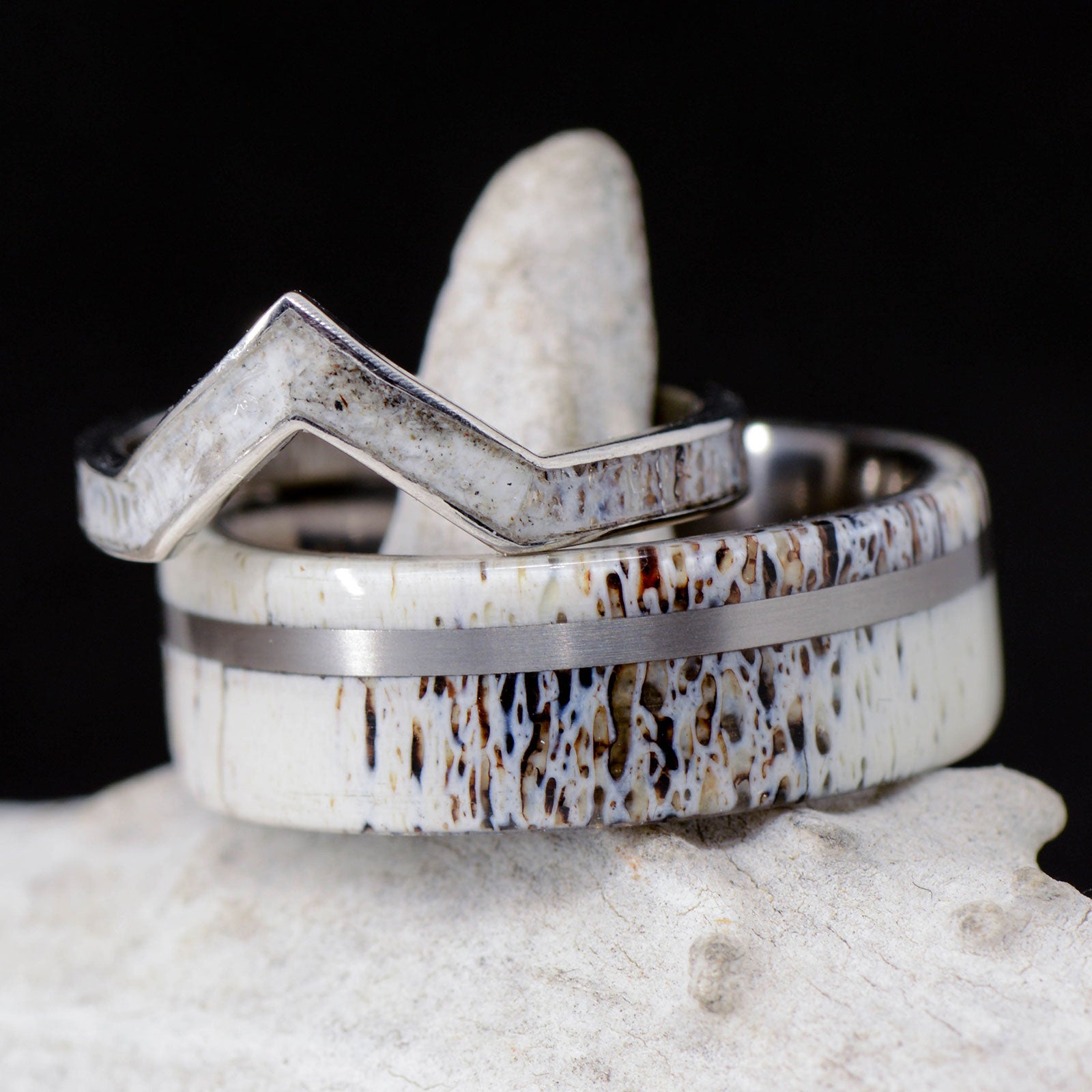 Elk horn wedding rings store