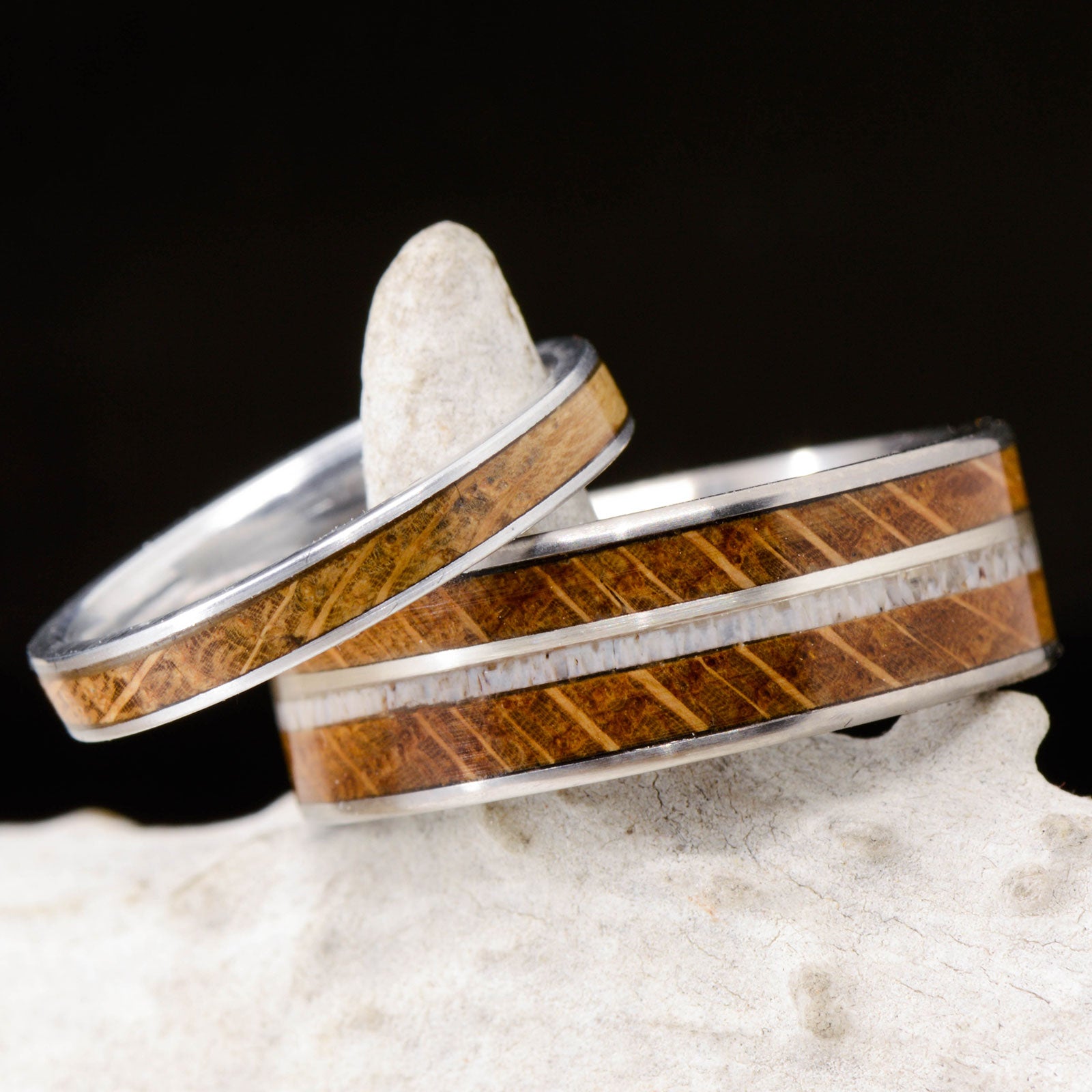 Whiskey Barrel Wood, Antler – Stone Forge Studios