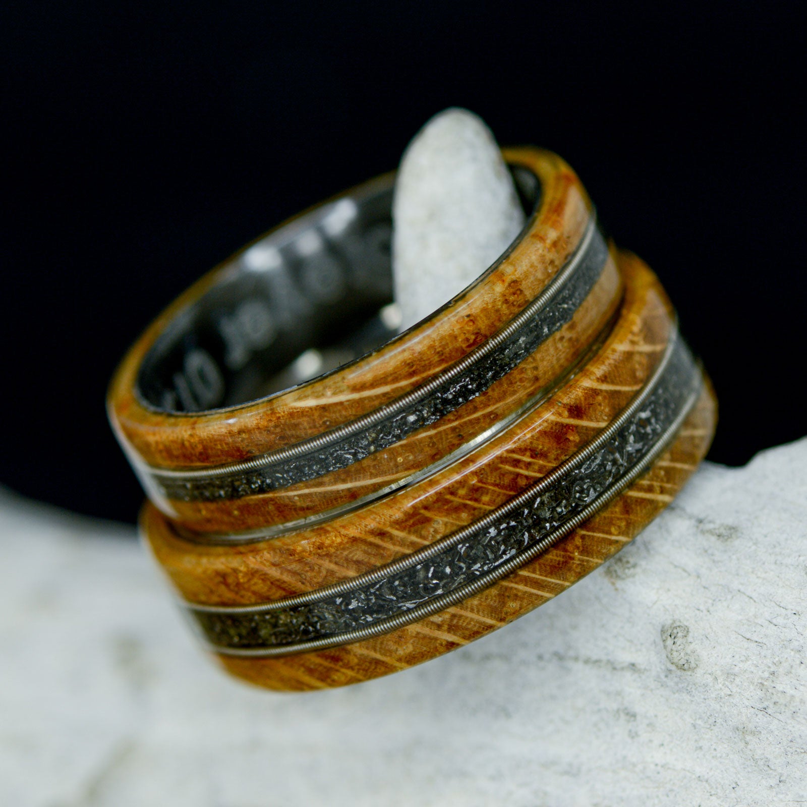 Whiskey Barrel Wood, Guitar Strings, Meteorite – Stone Forge Studios